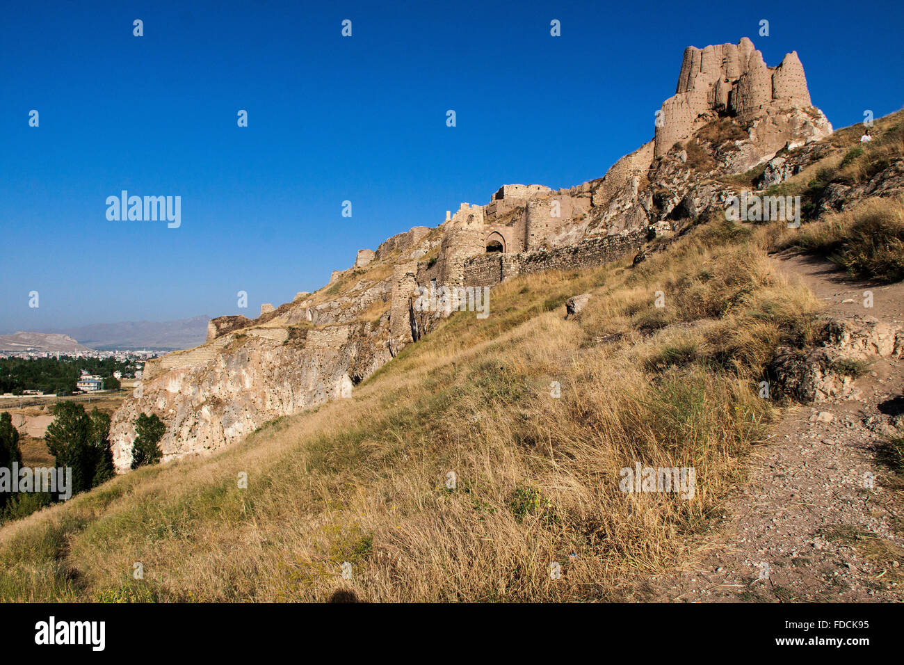 View of Van fortress, Van, Turkey Stock Photo - Alamy