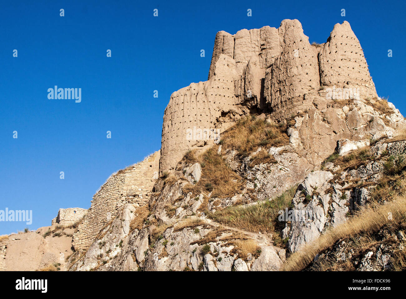 View of Van fortress, Van, Turkey Stock Photo - Alamy