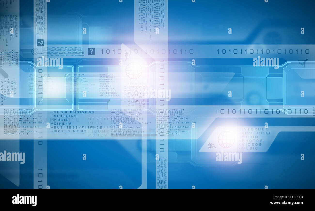 Background digital image with touch icons. Innovative technologies ...