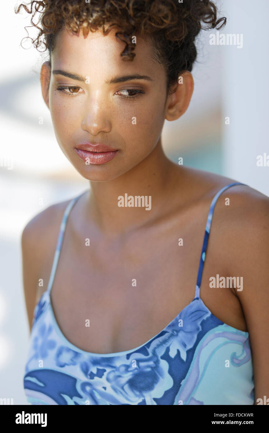 Portrait of young Hispanic woman Stock Photo - Alamy