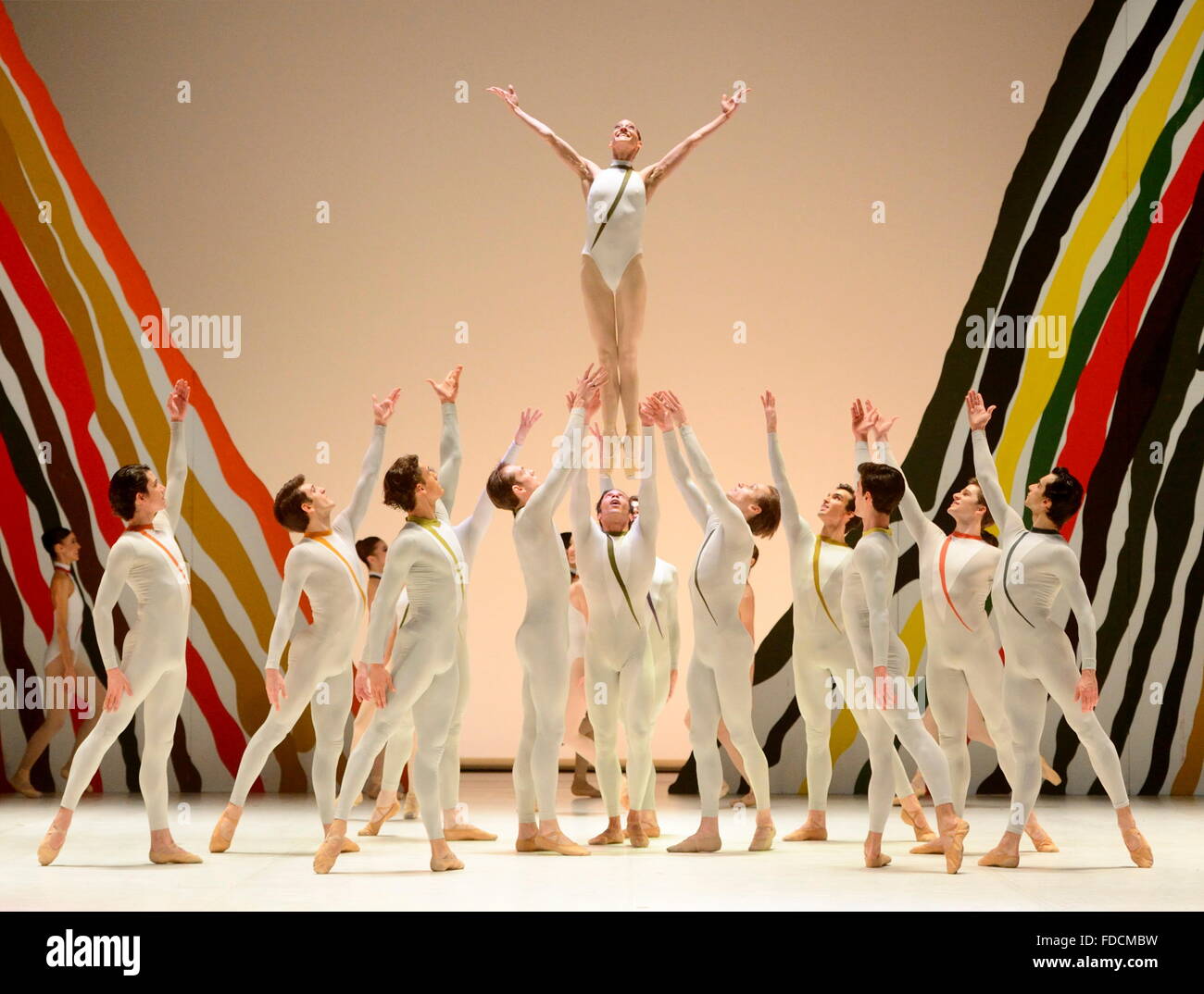 Stuttgart, Germany. 21st Jan, 2016. Dancers of the Stuttgart ballet ...