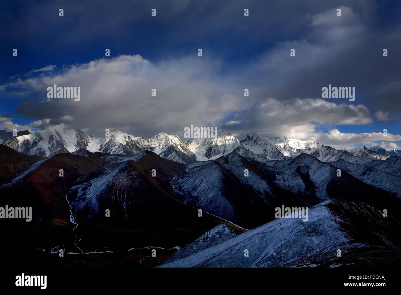 Sichuan Province Ganzi the Gongga mountain Stock Photo - Alamy