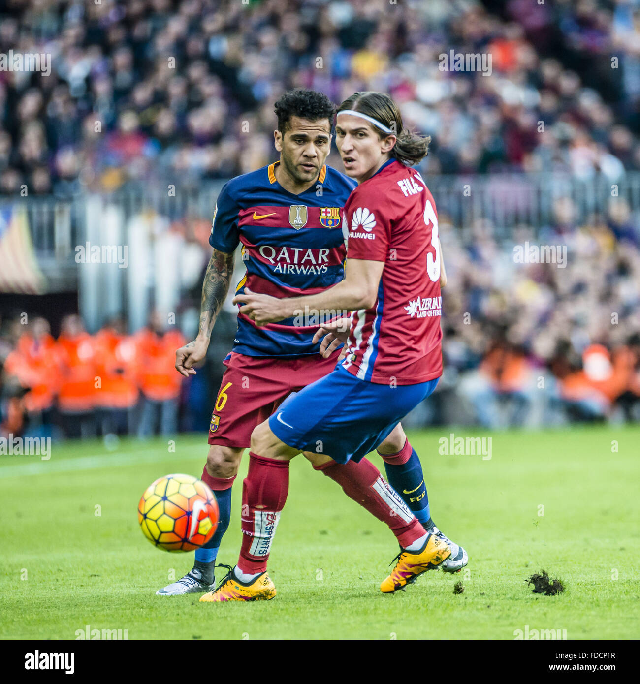 Barcelona, Catalonia, Spain. 30th Jan, 2016. FC Barcelona right back ...