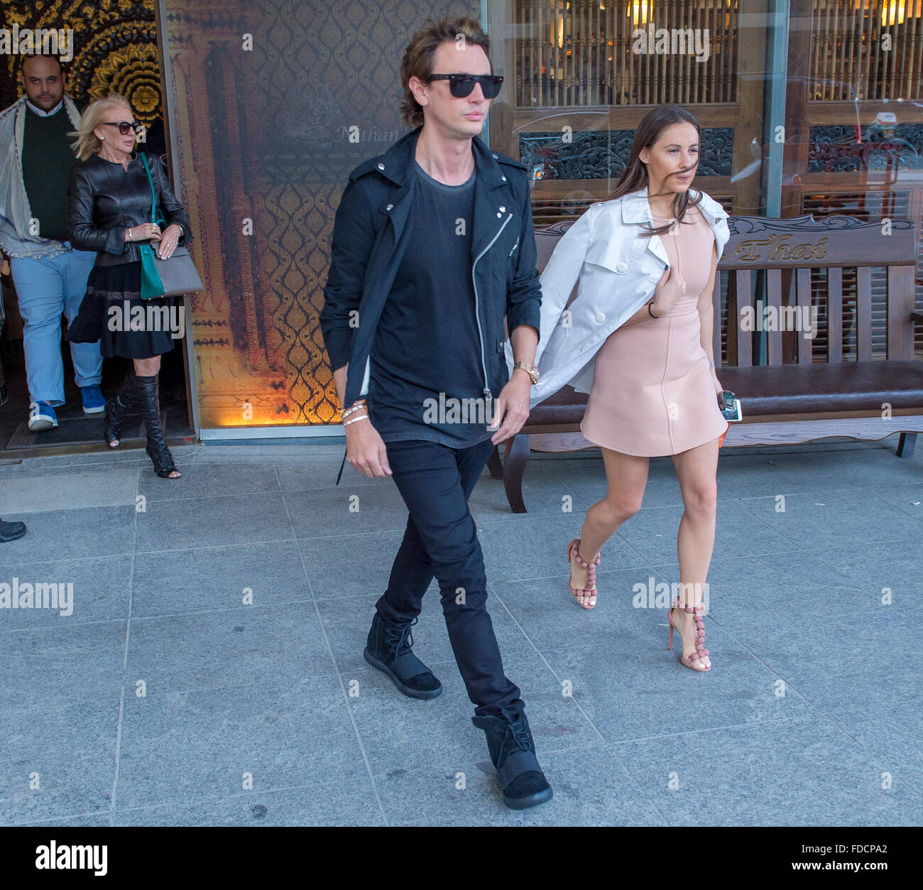 Kim Kardashian's pal Jonathan Cheban and girlfriend Anat Popovsky seen ...