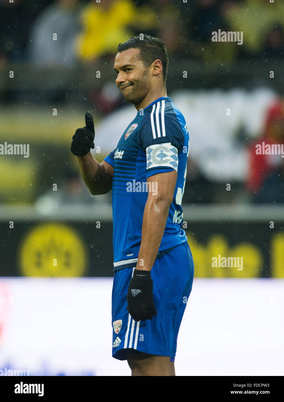 Dortmund, Germany. 30th Jan, 2016. Marvin Matip of Ingolstadt looks ...
