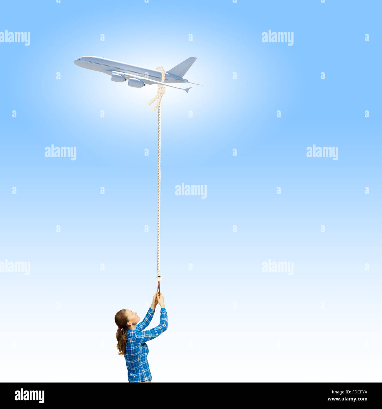 Pull rope plane hi-res stock photography and images - Alamy