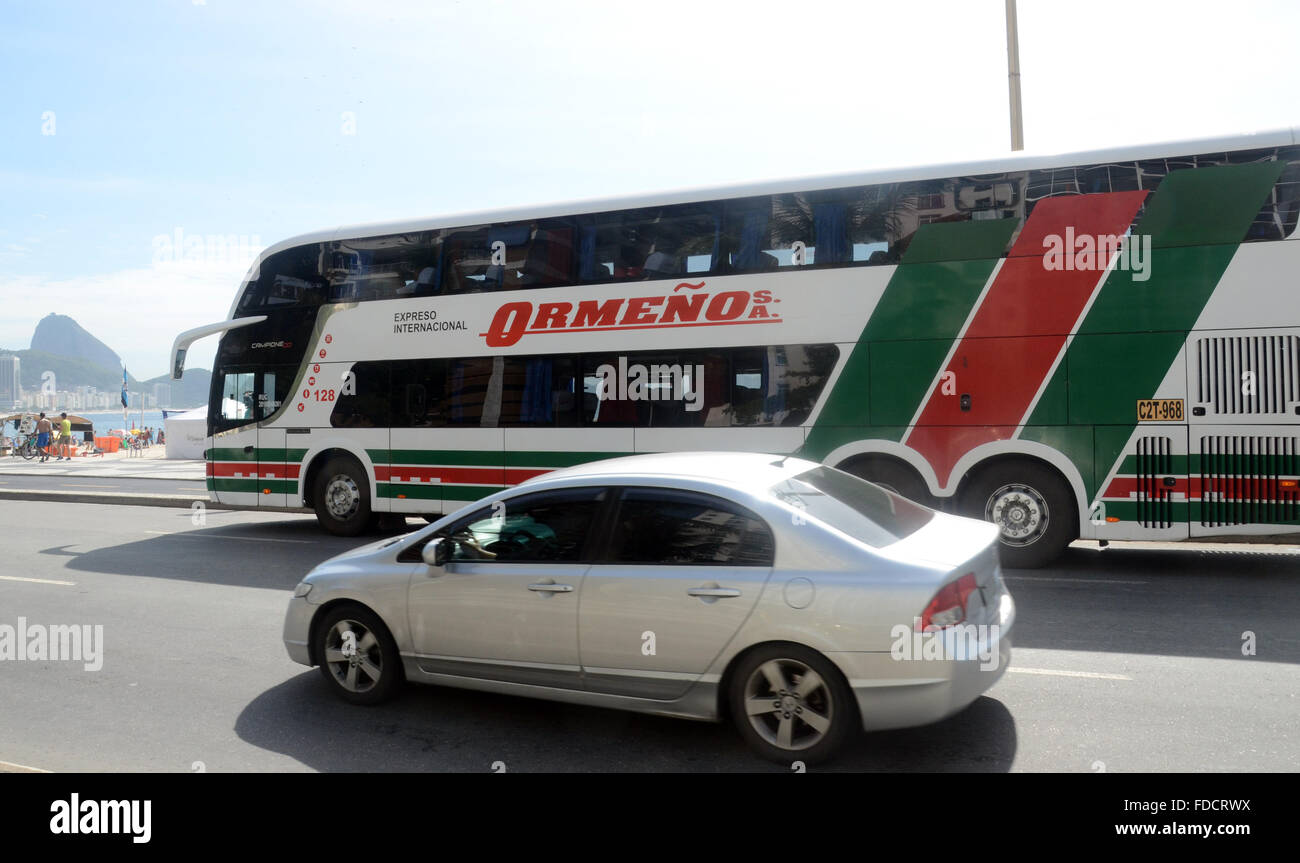 On the maiden voyage from Rio de Janeiro (Brazil) to Lima (Peru), the ...