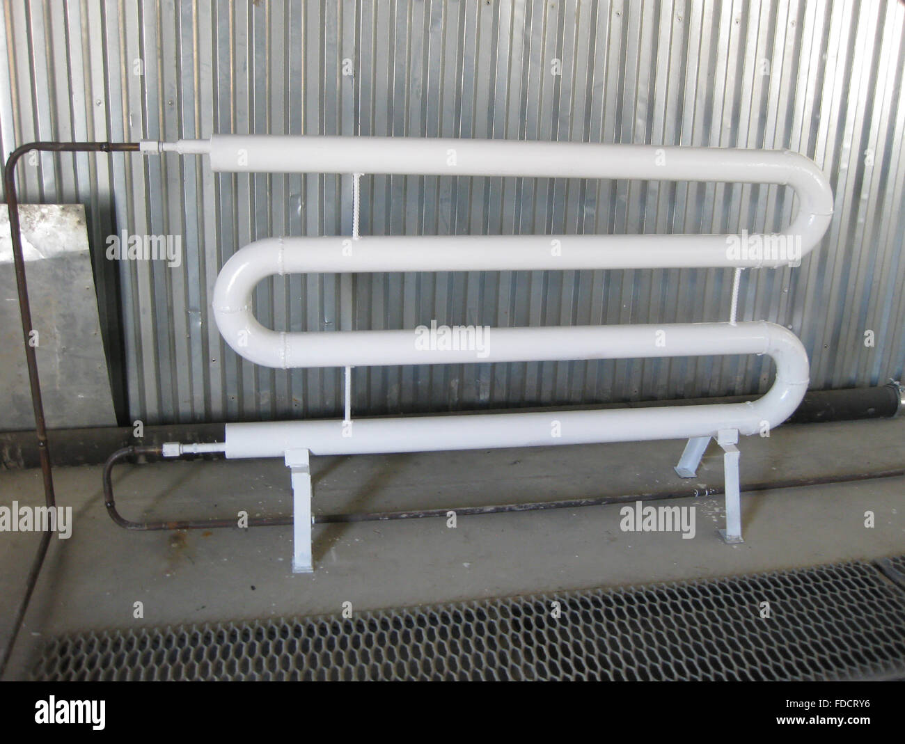 Radiator steam heating Stock Photo - Alamy