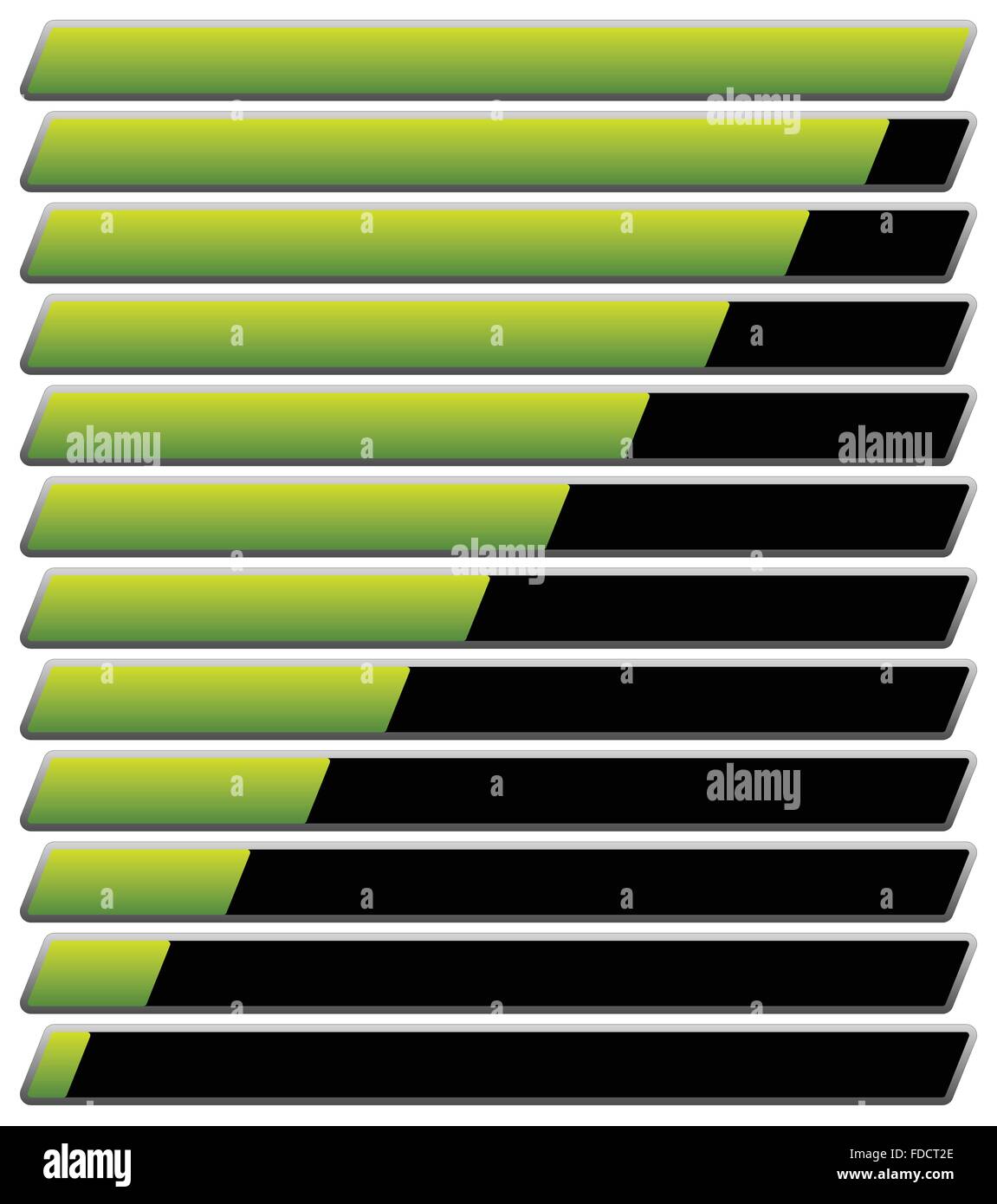 Horizontal progress, loading bar templates. vector illustration Stock ...