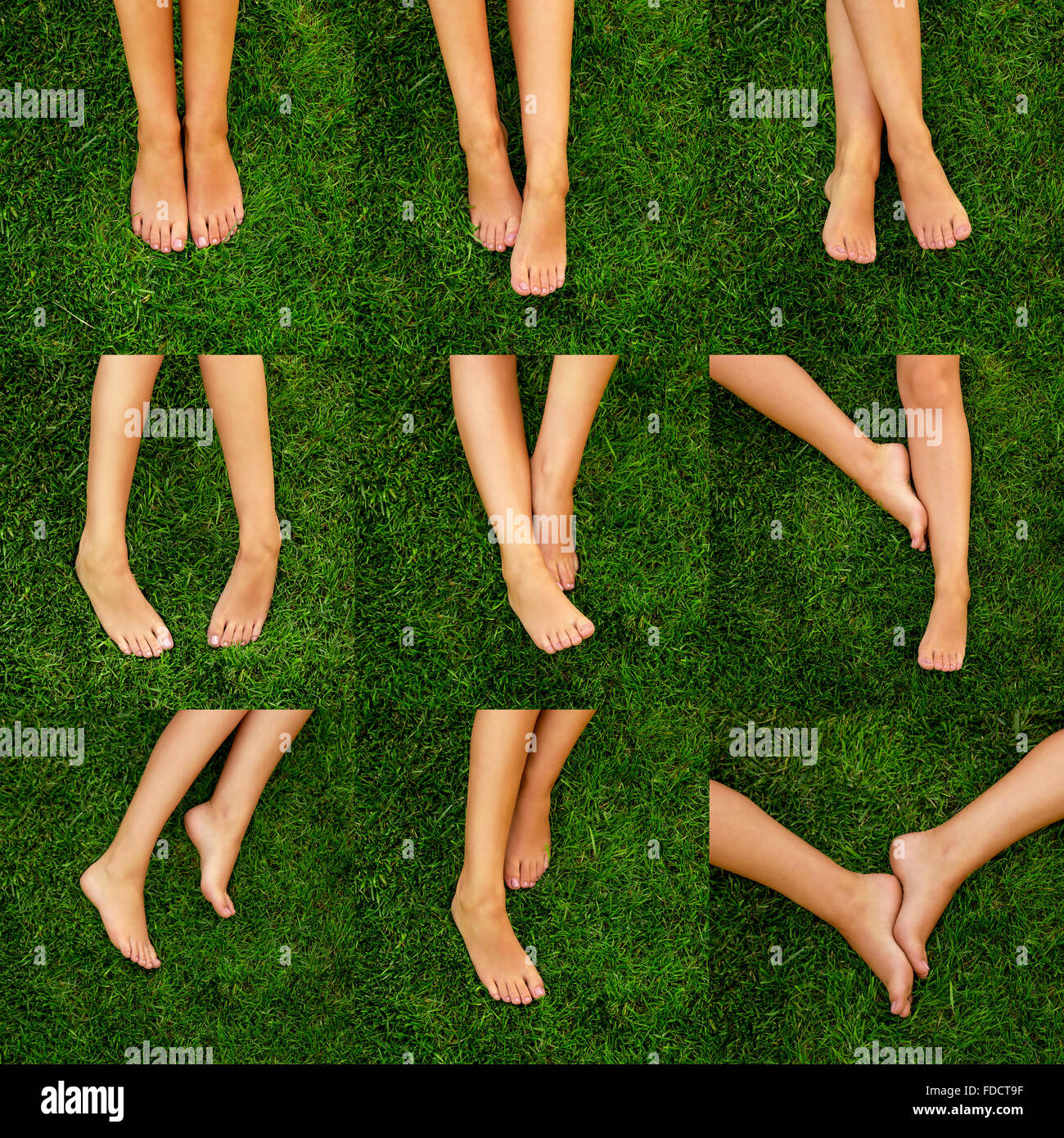 Beauty woman legs grass hi-res stock photography and images - Alamy