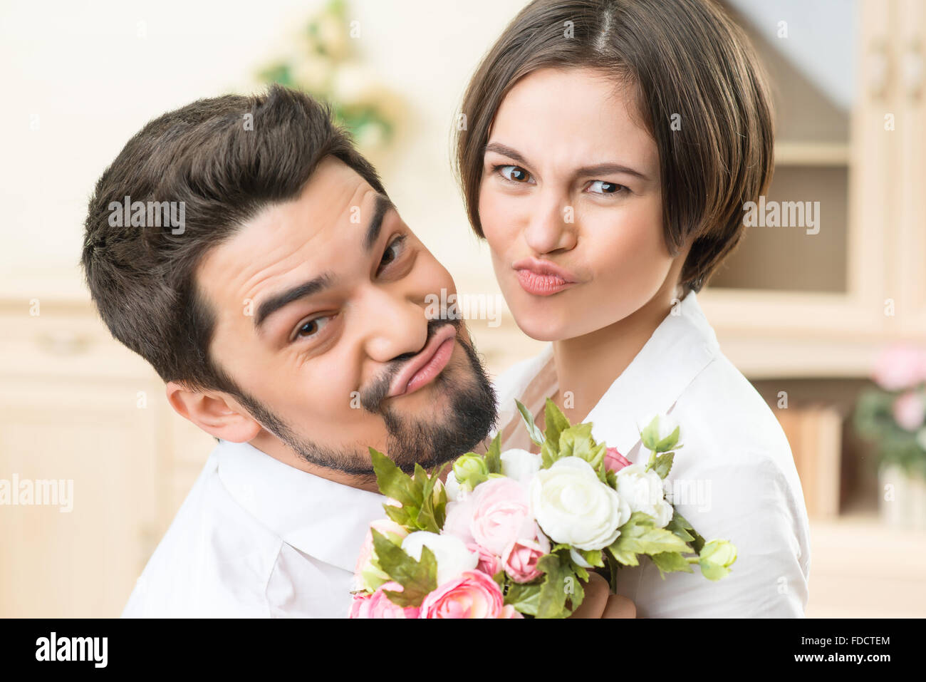 Couple and grimace hi-res stock photography and images - Alamy