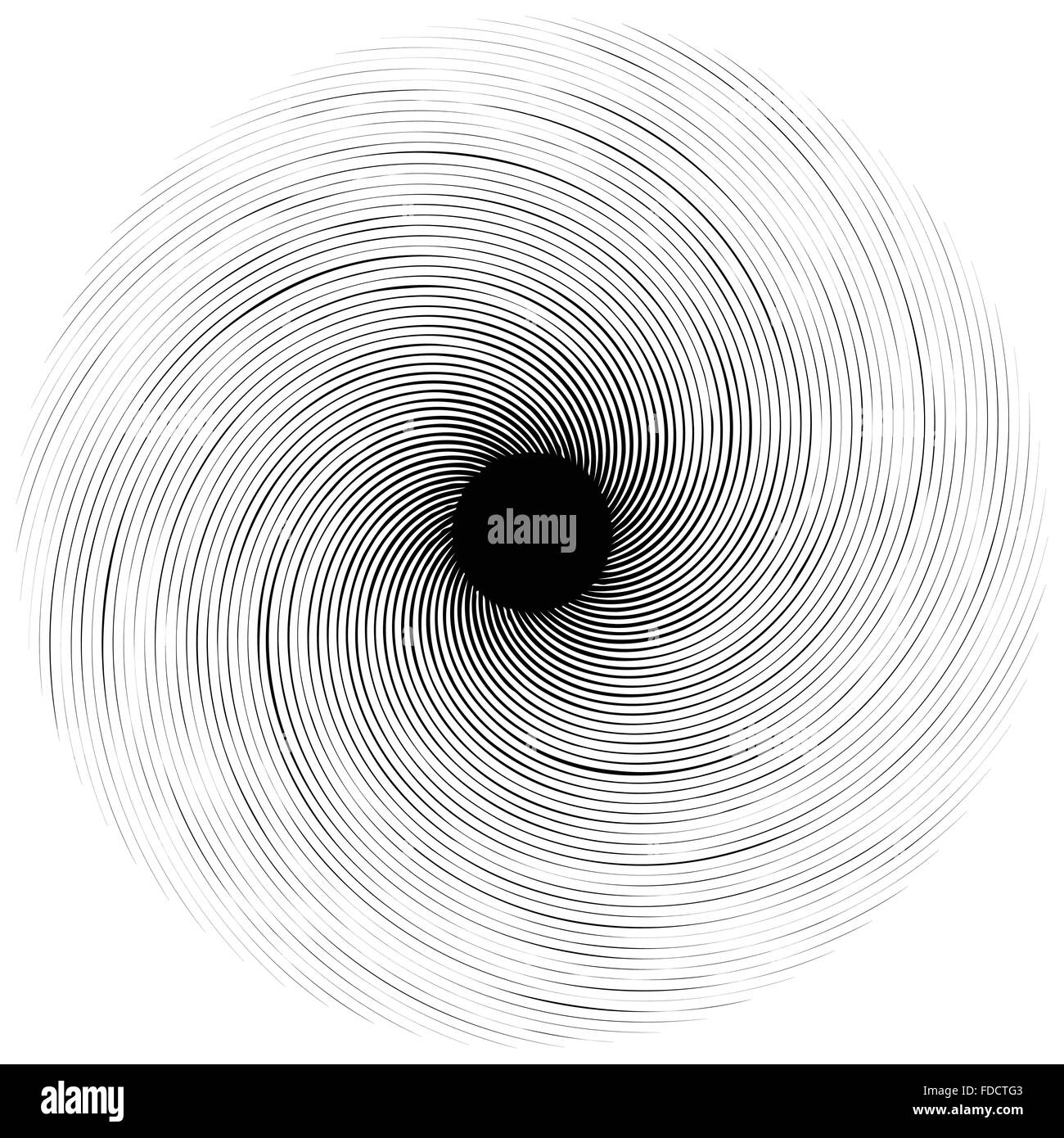 Abstract swirly shape. Black and white vector Stock Vector Image & Art ...