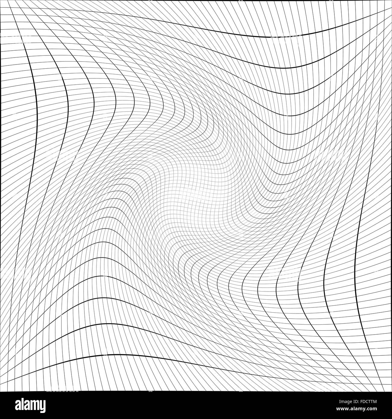 Intersecting lines with rotating distortion. Abstract texture Stock Vector Image & Art - Alamy