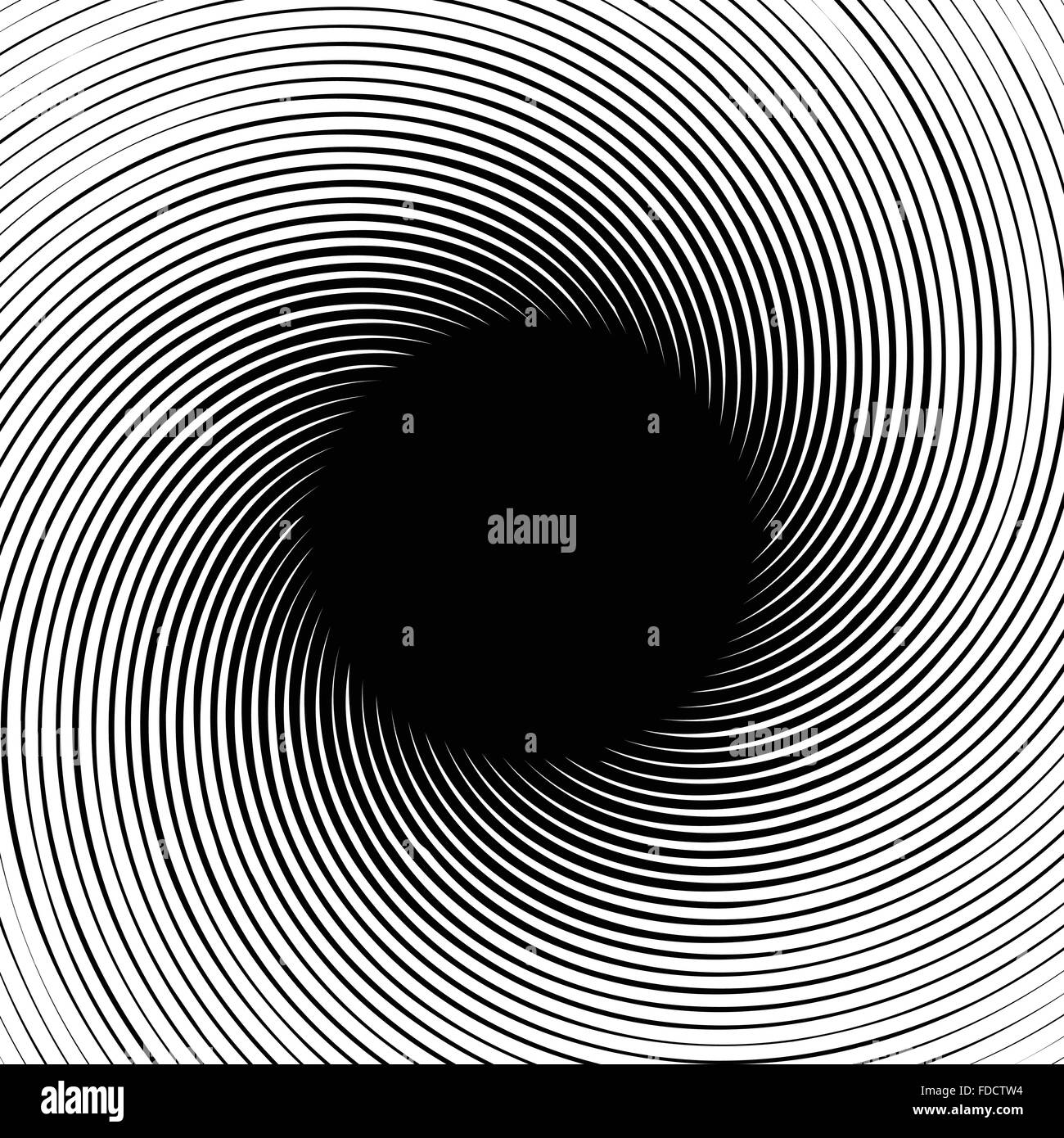 Abstract swirly shape. Black and white vector Stock Vector Image & Art ...