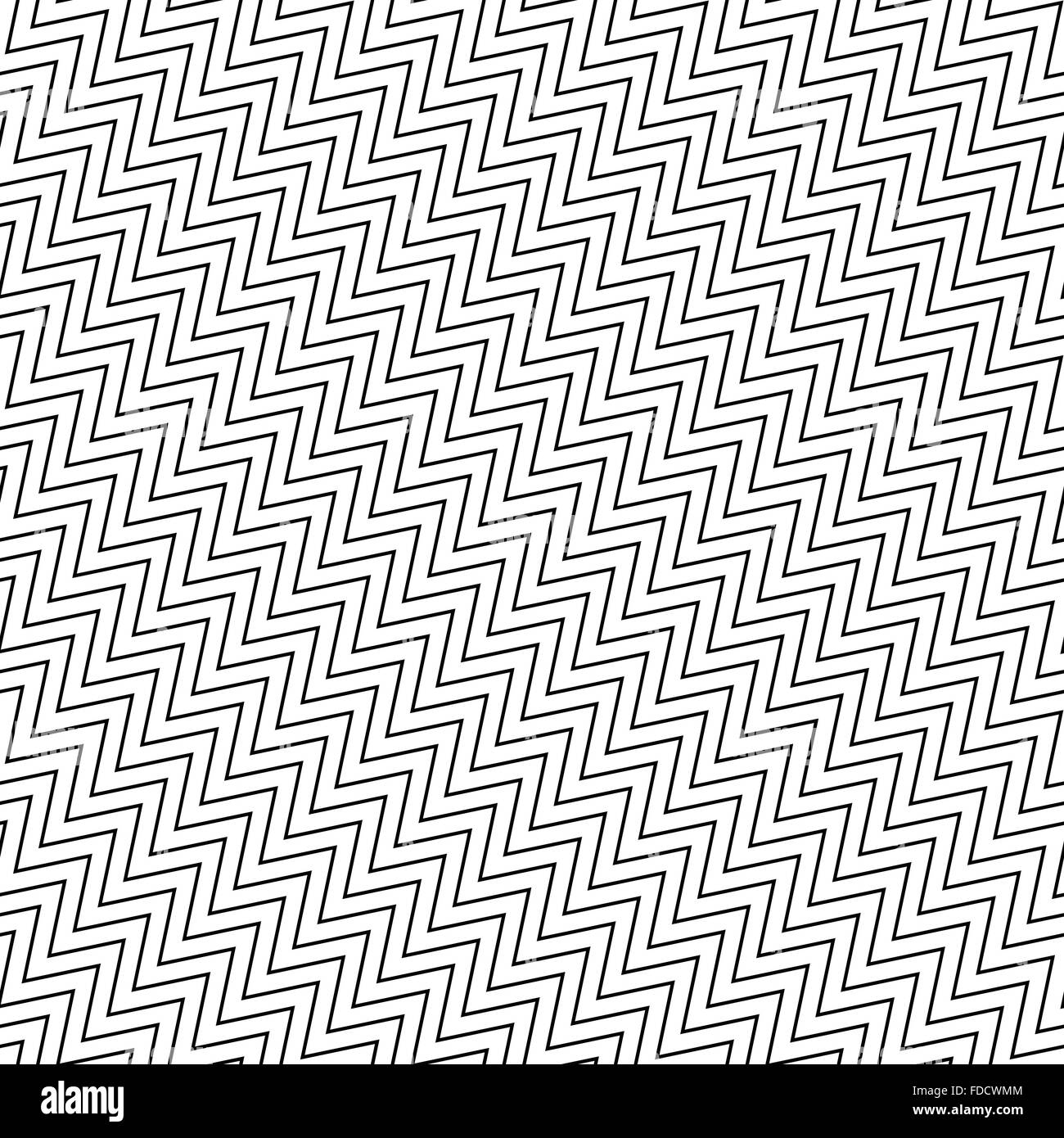 Abstract geometric pattern with diagonal zigzag lines. Can be repeated ...
