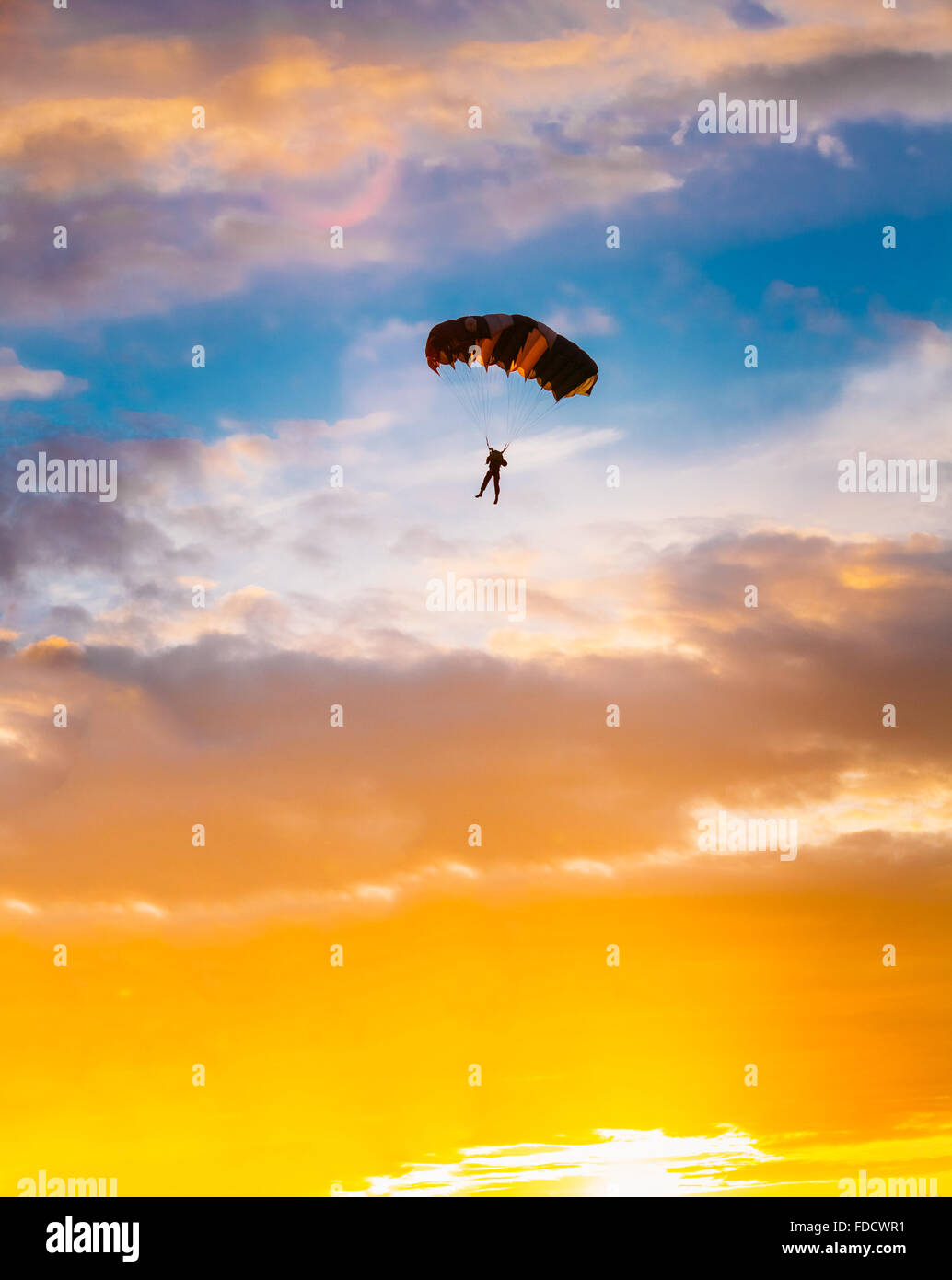 Skydiver and parachute hi-res stock photography and images - Alamy