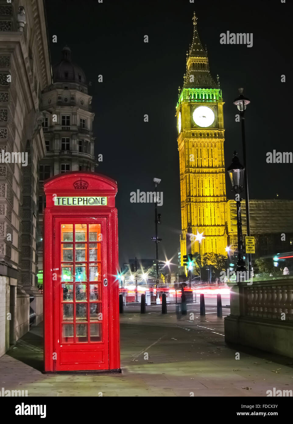 Red telephone box and Big Ben in London Stock Photo - Alamy