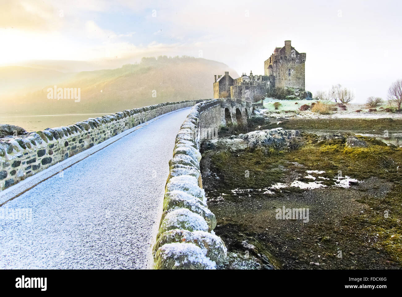 Eilean Donan Castle in winter in Scotland, UK Stock Photo - Alamy