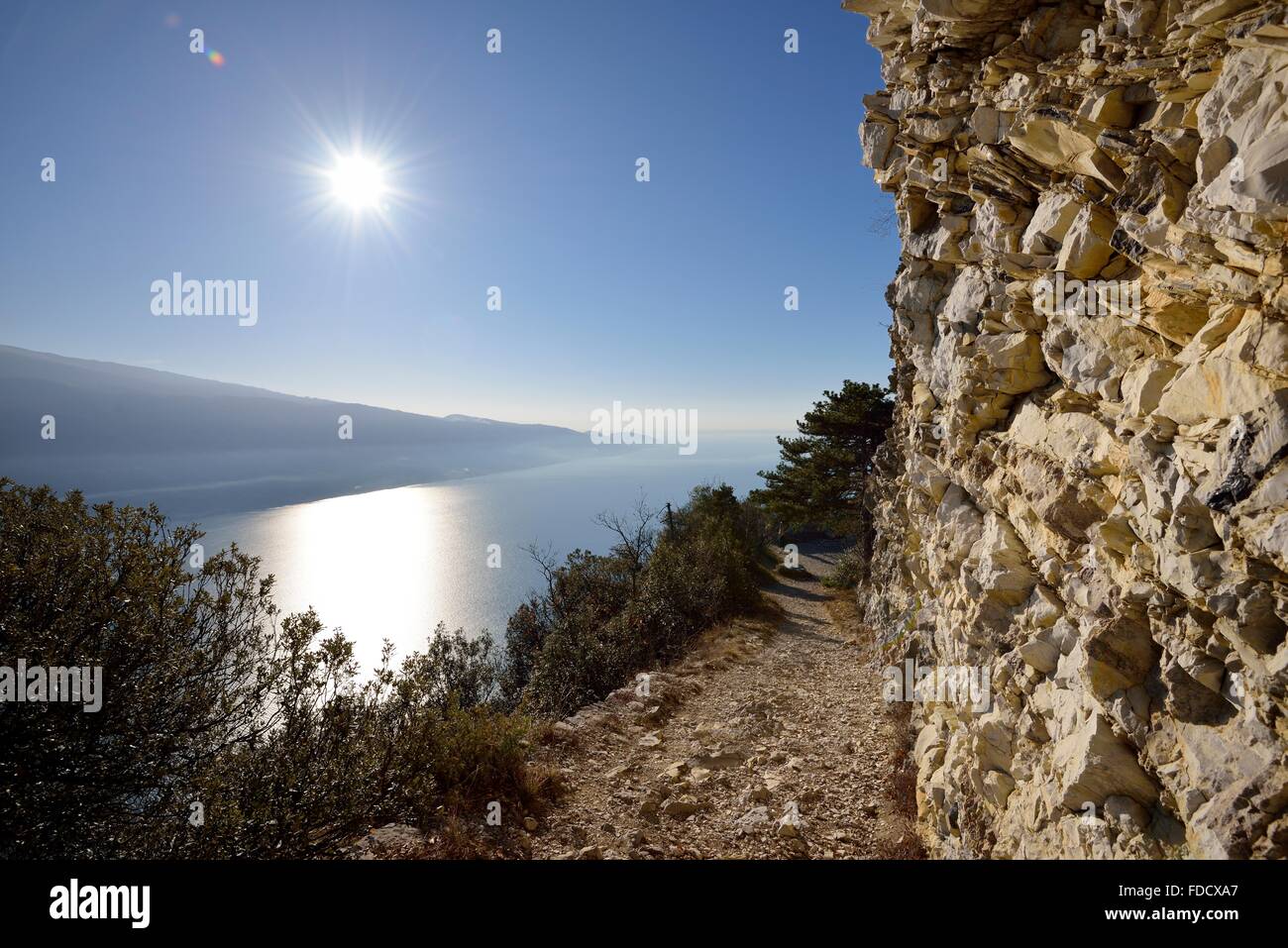 View over Lake Garda from Hiking Trail of Montecastello, Tignale, Lake ...