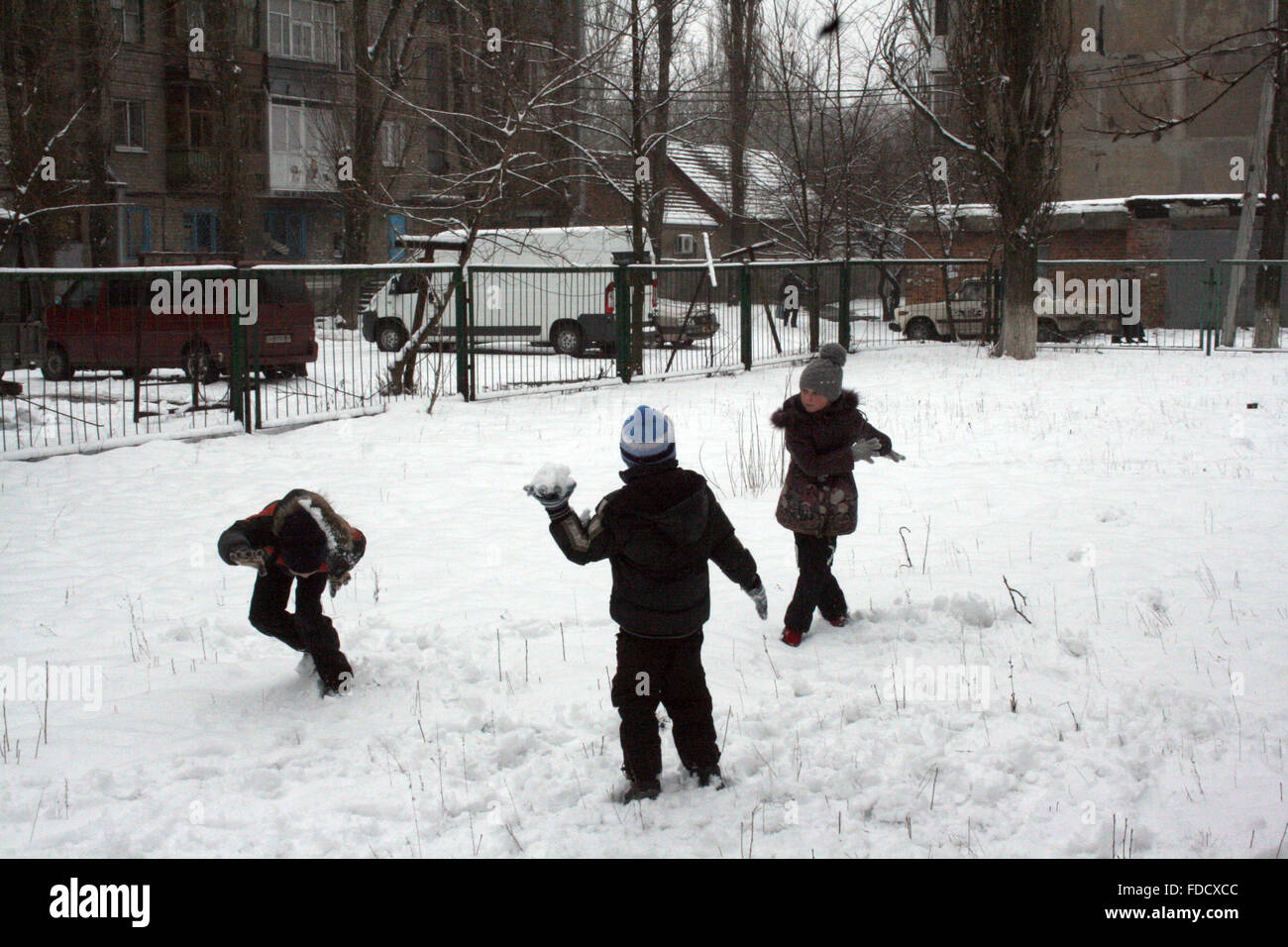 Children playing in destroyed hi-res stock photography and images - Alamy