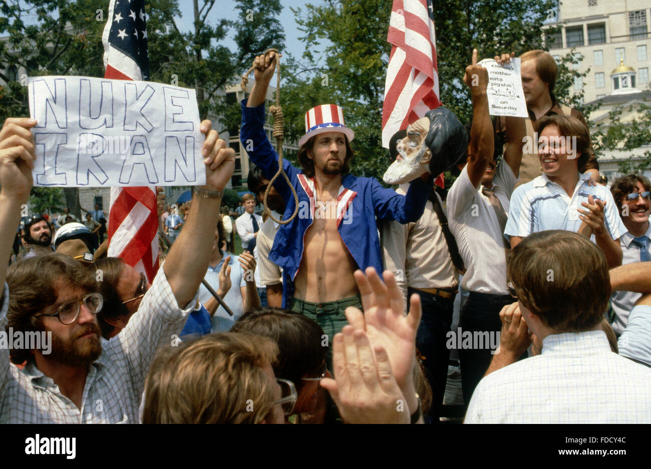 Washington, DC., USA, 7th August, 1980 Anti-Khomeini demonstration in ...