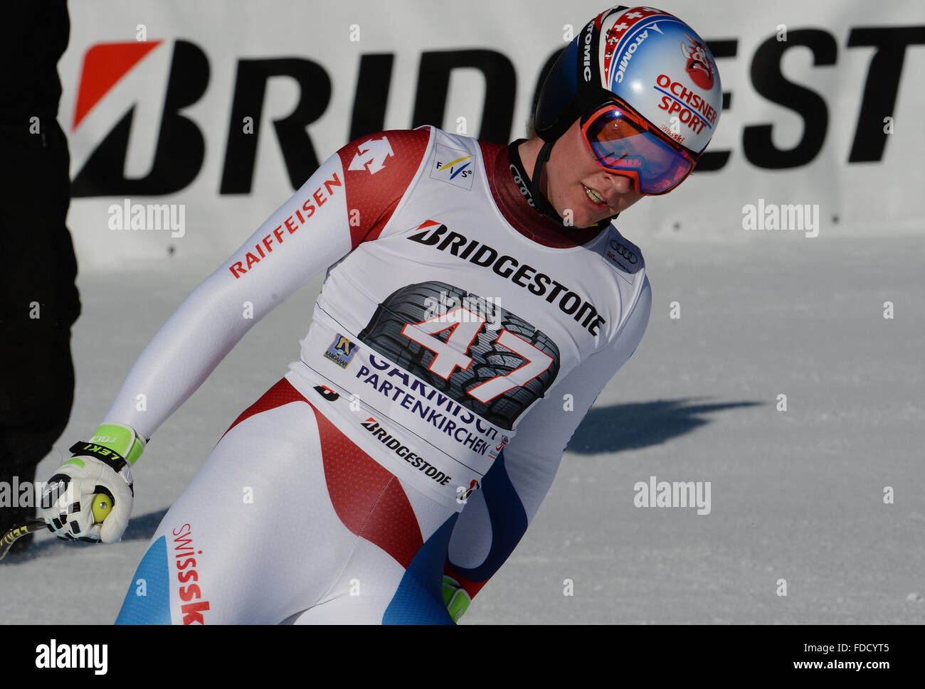 Garmisch-Partenkirchen, Germany. 30th Jan, 2016. Niels Hintermann of ...