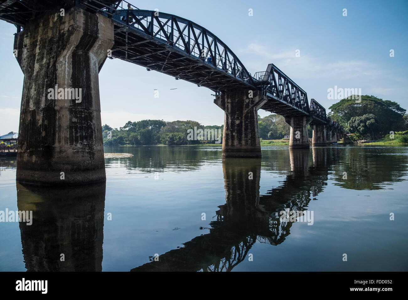 Siam Burma Death Railway Bridge on the River Kwai Stock Photo - Alamy