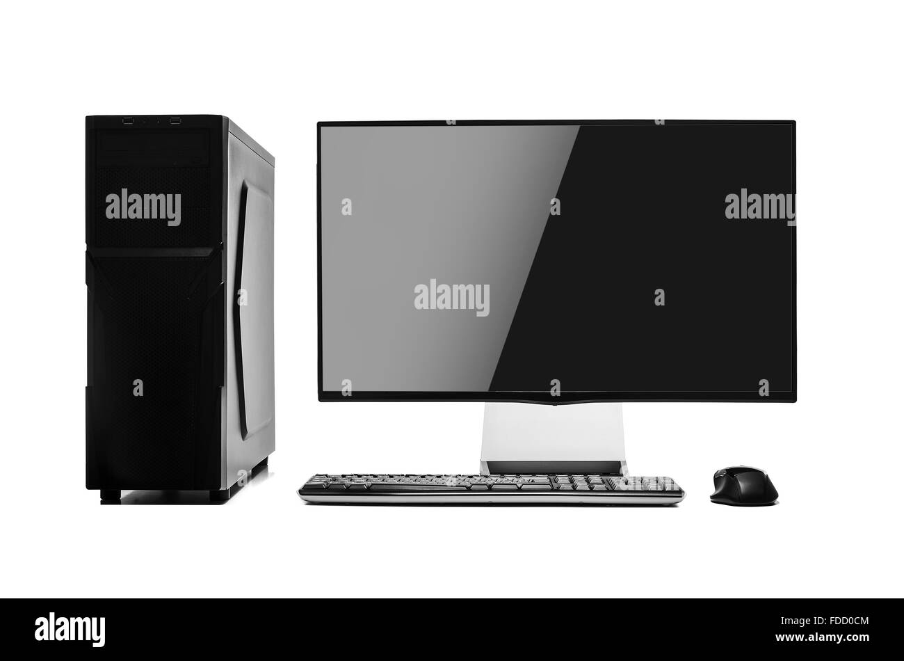 Desktop computer isolated Stock Photo - Alamy