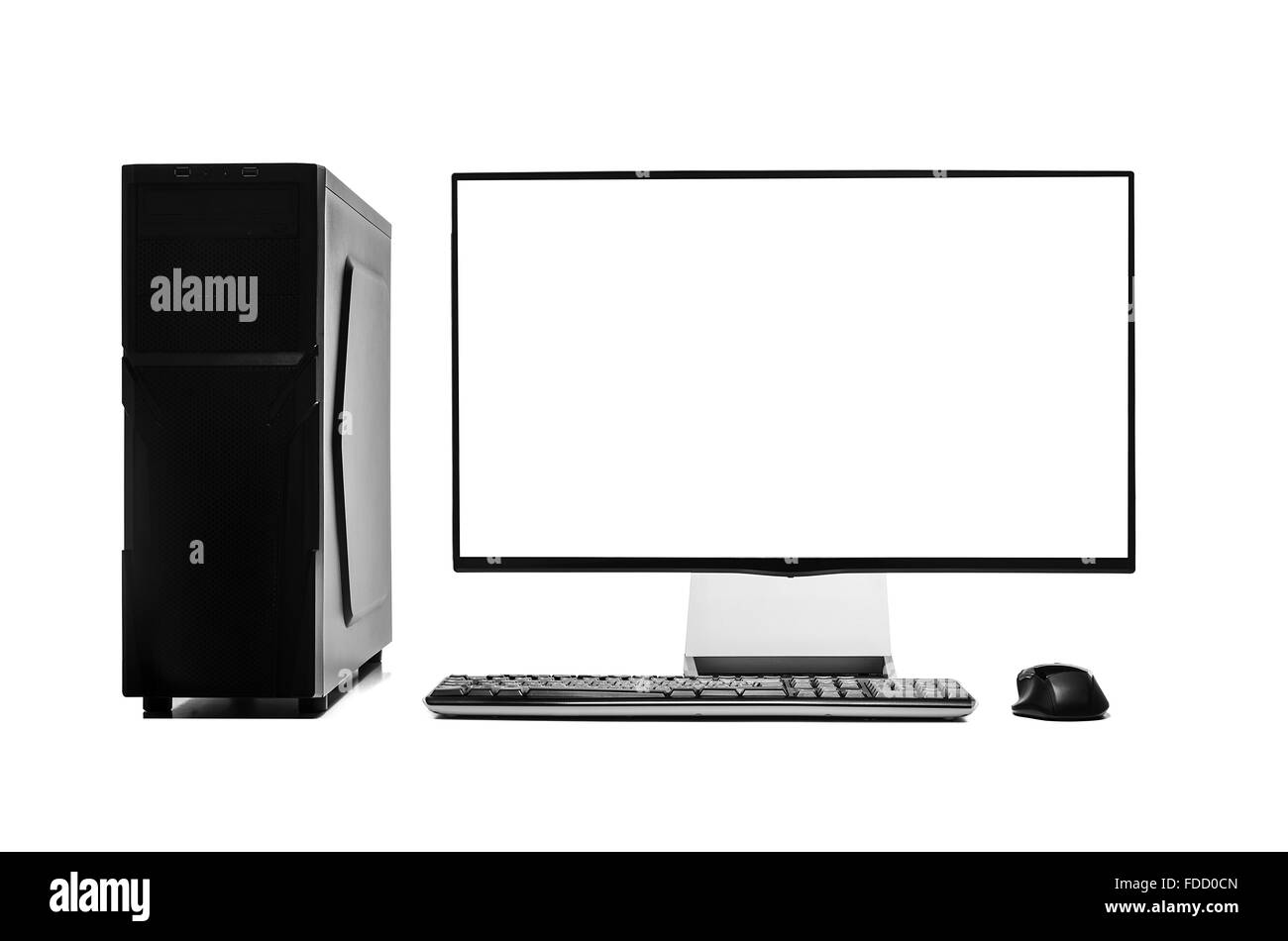 Desktop computer isolated Stock Photo - Alamy Desktop computer isolated Stock Photo - Alamy