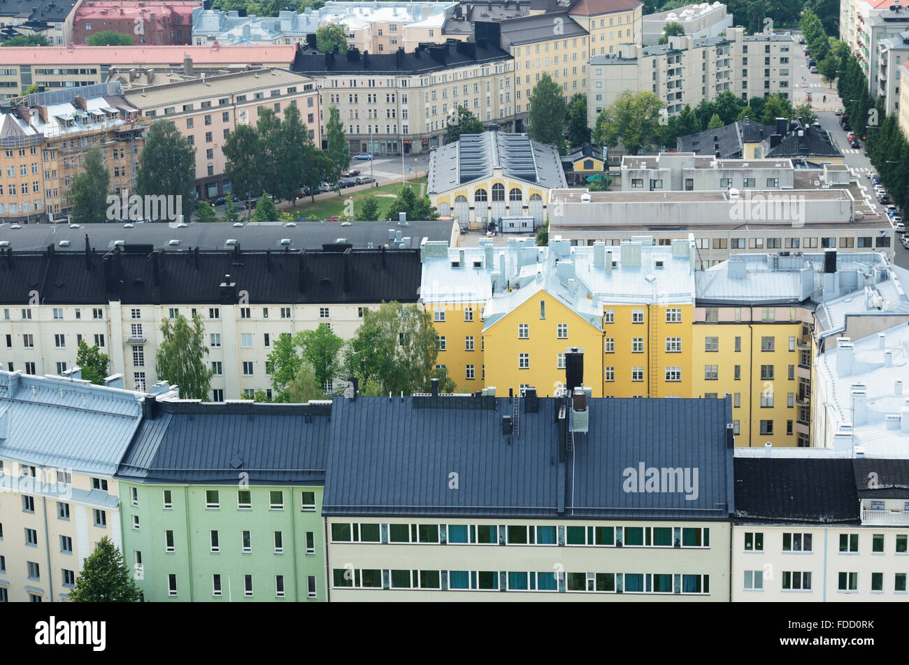 Views from the tower Helsinki Olympic Stadium. Helsinki, Finland Stock ...