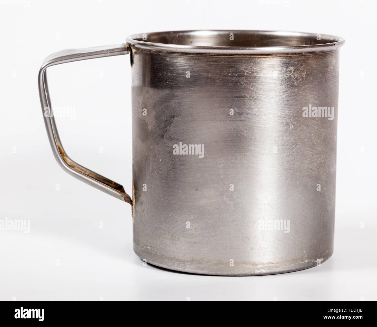 Pannikin in front of white background, isolated Stock Photo - Alamy