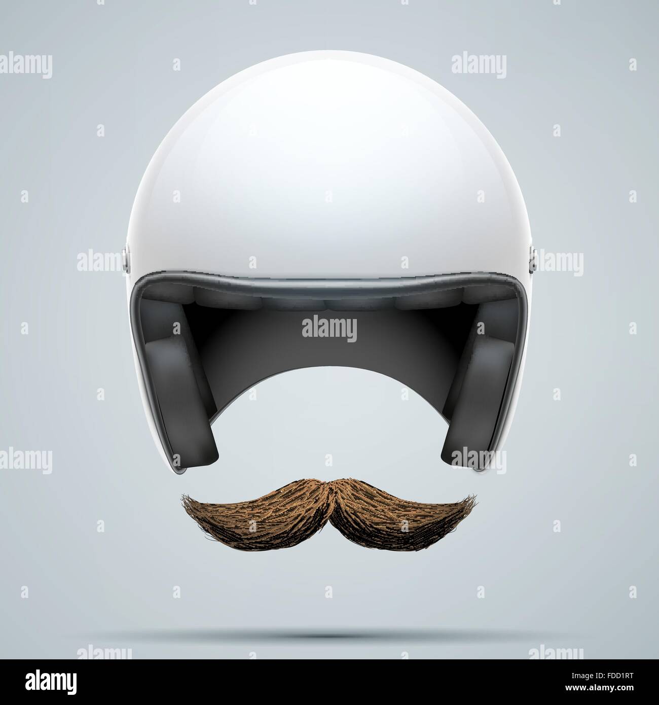 Motorcyclist symbol with mustache Stock Vector Image & Art - Alamy