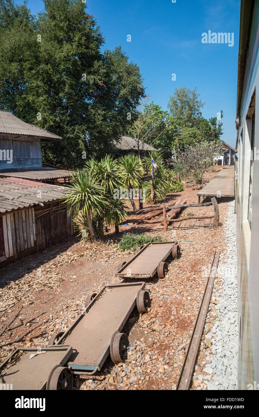 Siam Burma Death Railway Thamkrasae Bridge Railway Station Stock Photo ...