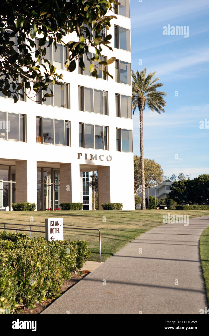 A view of PIMCO's corporate headquarters in Newport Beach, California ...