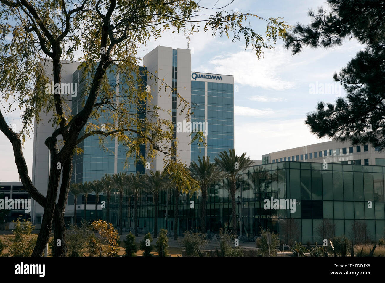 A view of Qualcomm's corporate headquarters in San Diego, California ...
