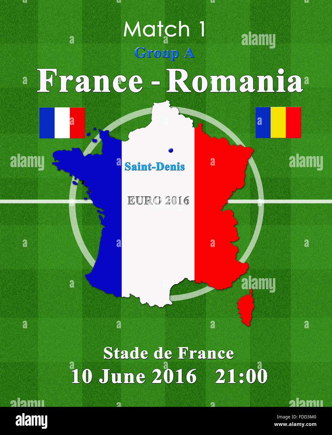 UEFA EURO 2016 France Romania match one Stock Photo - Alamy