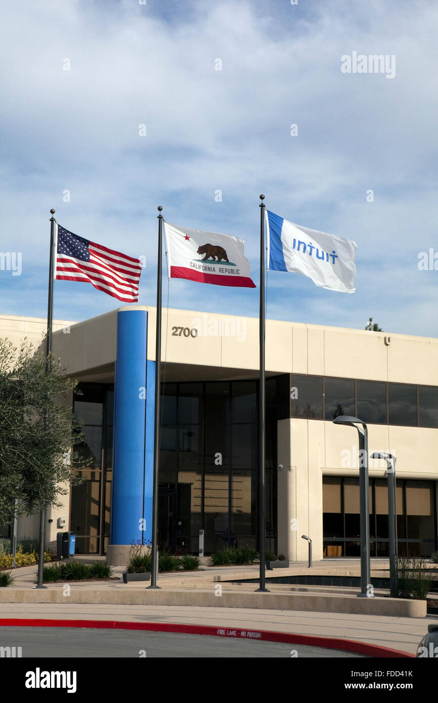 A view of Intuit's corporate headquarters in Mountain View, California ...