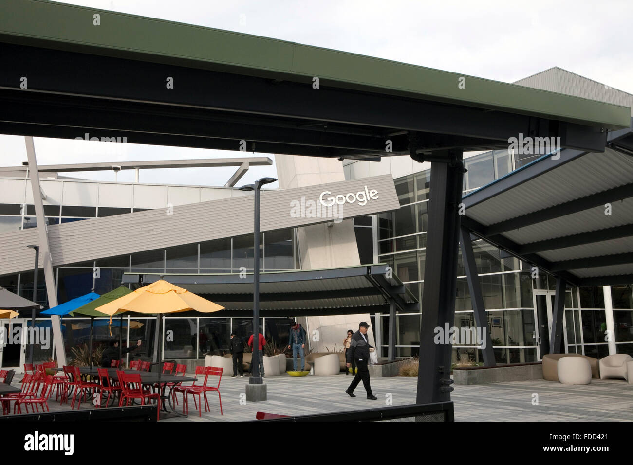 A view of Alphabet's corporate campus in Mountain View, California ...
