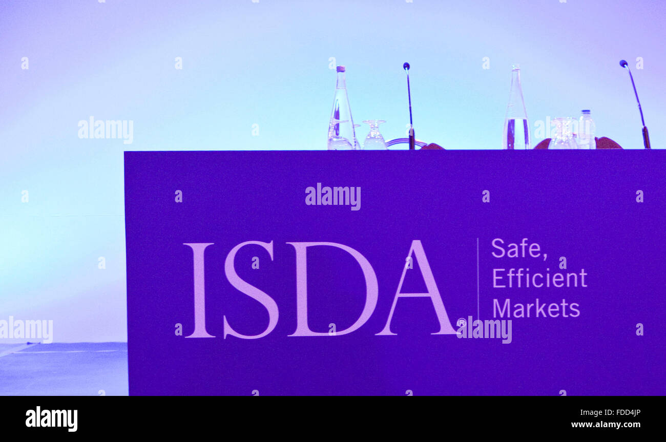 A view of the stage at an ISDA conference Stock Photo - Alamy