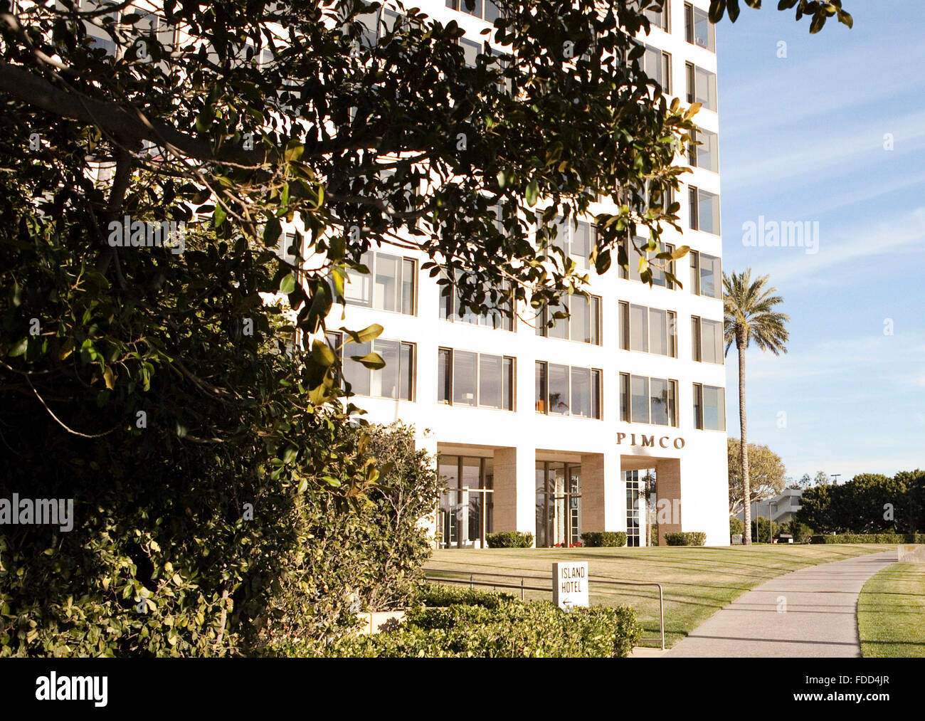 A view of PIMCO's corporate headquarters in Newport Beach, California ...