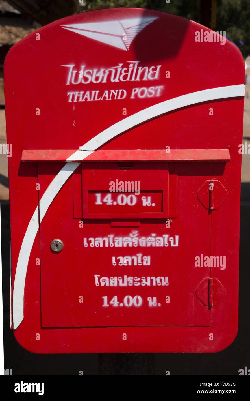 Things Thai Thailand postal services letter box Stock Photo - Alamy