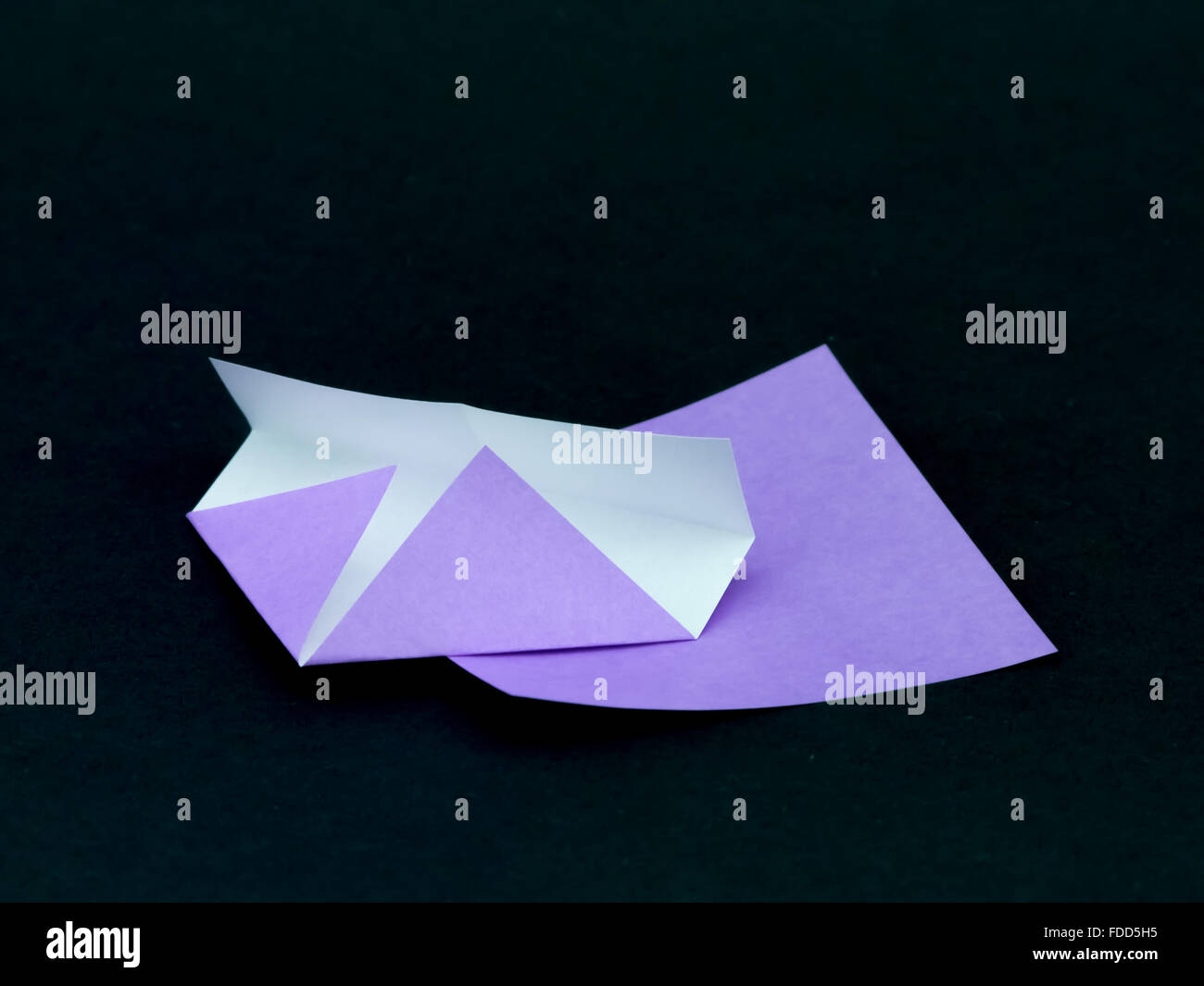 Japanese Origami Toys Folding Instructions; How to Play Stock Photo - Alamy