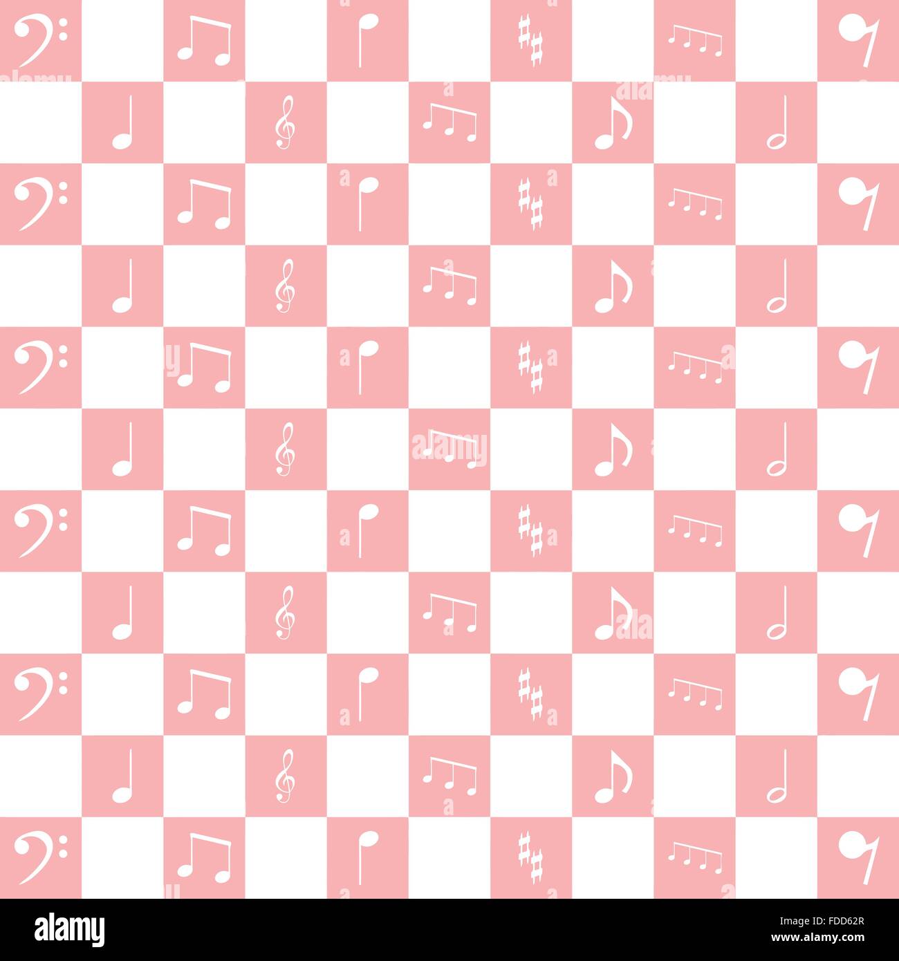 Seamless background with music notes pattern Stock Vector Image & Art ...