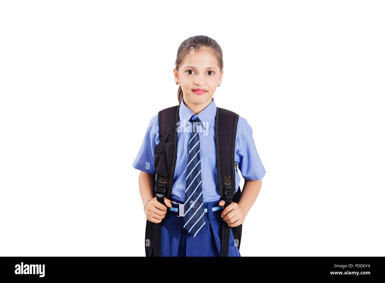 1 Child Girl School Student Standing Stock Photo - Alamy
