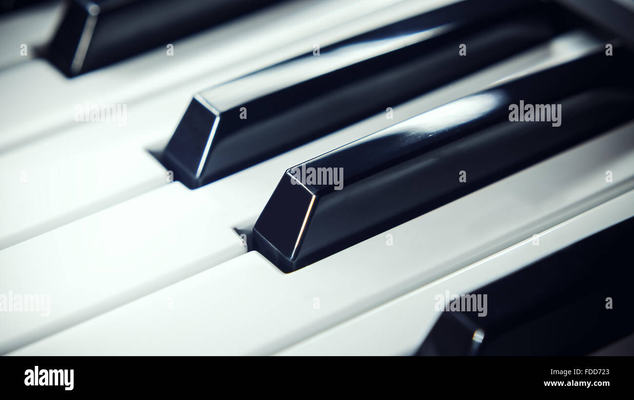 Details of a modern keyboard, closeup view on keys Stock Photo - Alamy