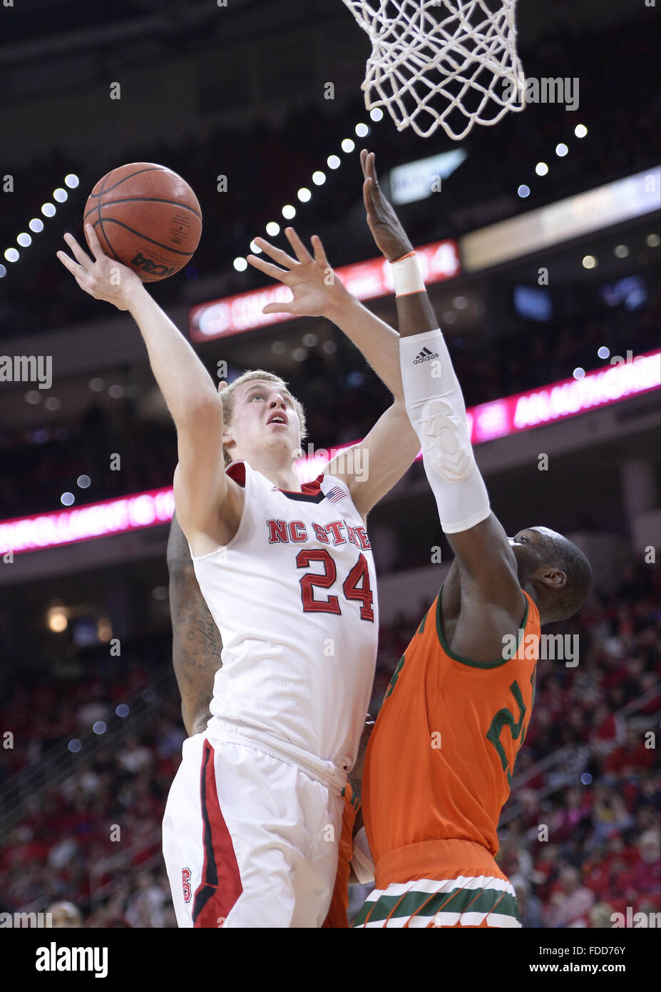 Raleigh, North Carolina, US. 30th Jan, 2016. MAVERICK ROWAN (24) of ...