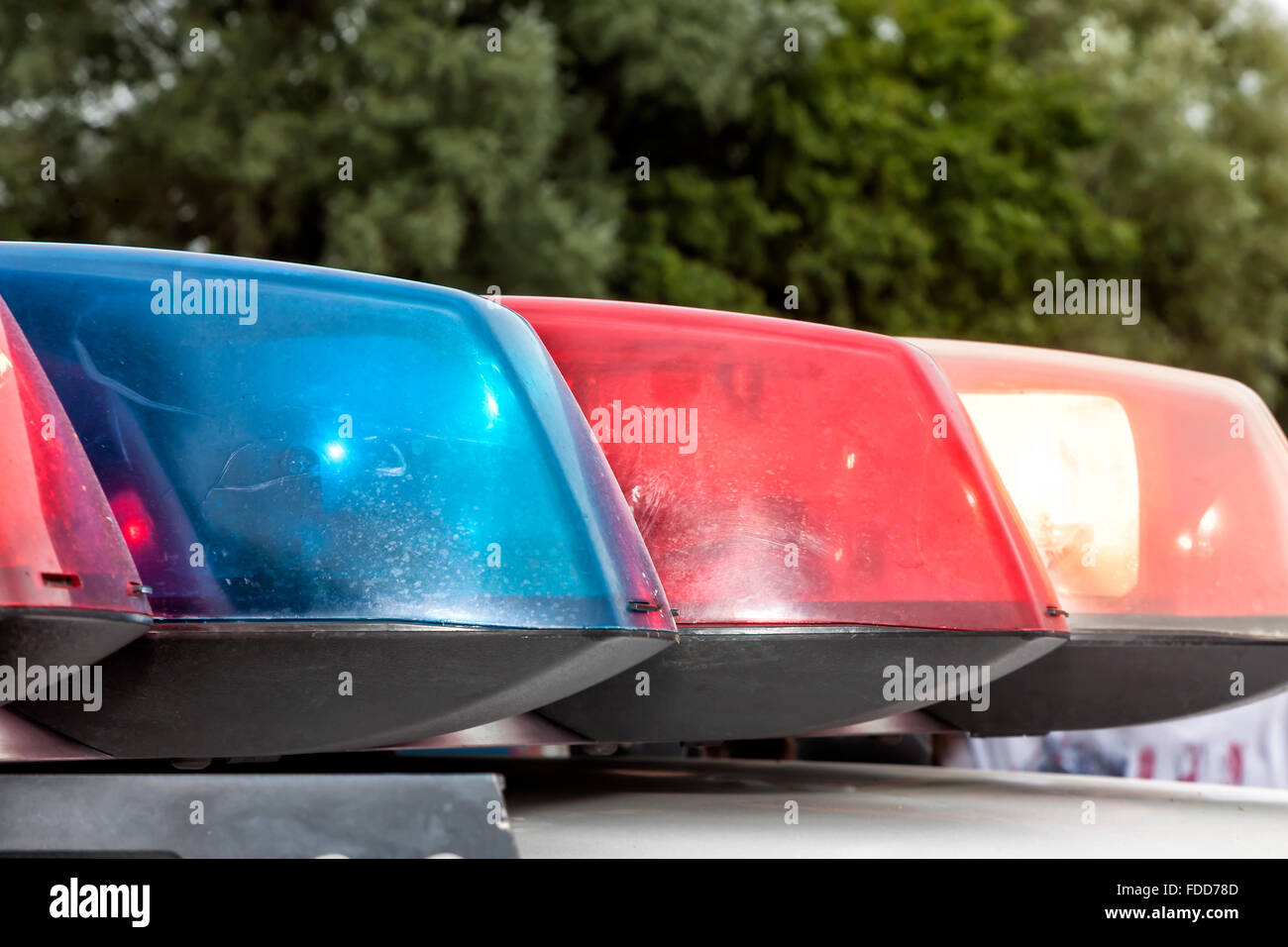 Vintage police car lights hi-res stock photography and images - Alamy