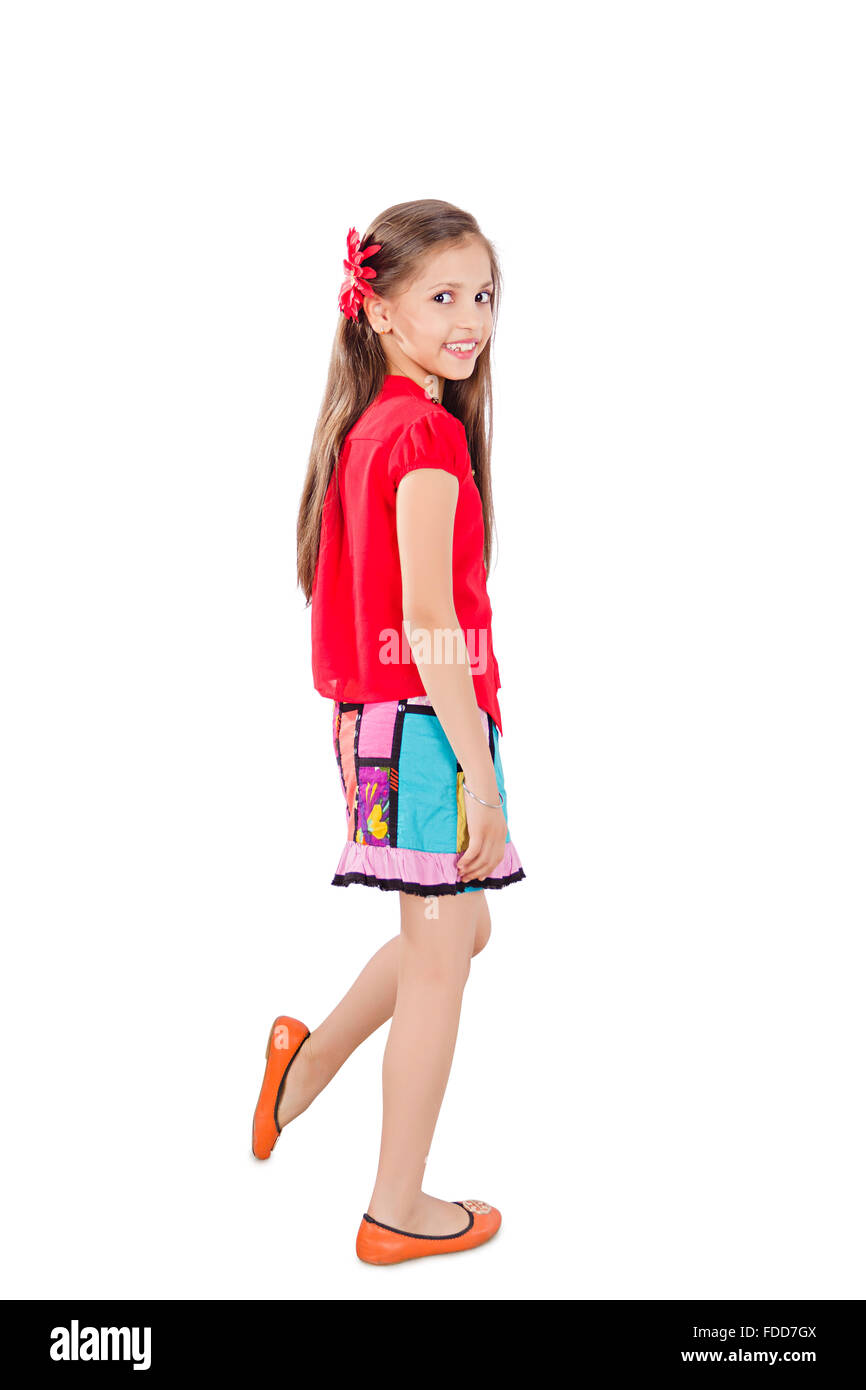 1 Beautiful Child Girl Standing Pose Stock Photo - Alamy