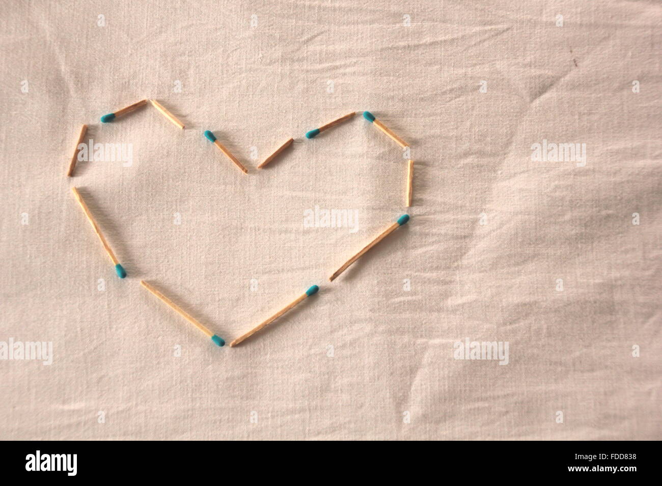 heart made of matches Stock Photo - Alamy