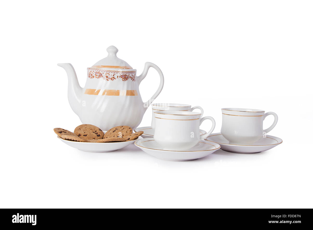 Cup tea biscuits on Cut Out Stock Images & Pictures - Alamy